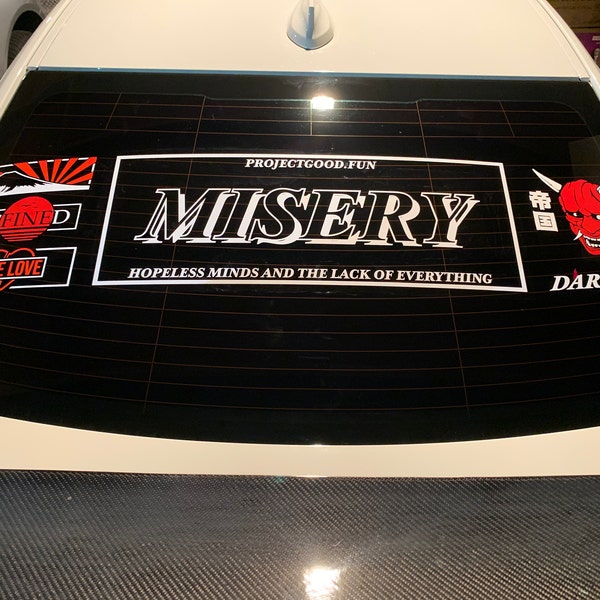 DEFINED Sunset JDM Style Vinyl Sticker Decal Drifting Midnight Club Car ...