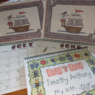 First Year Baby Calendar and Memory Book for GIRL 13 Month Calendar ...