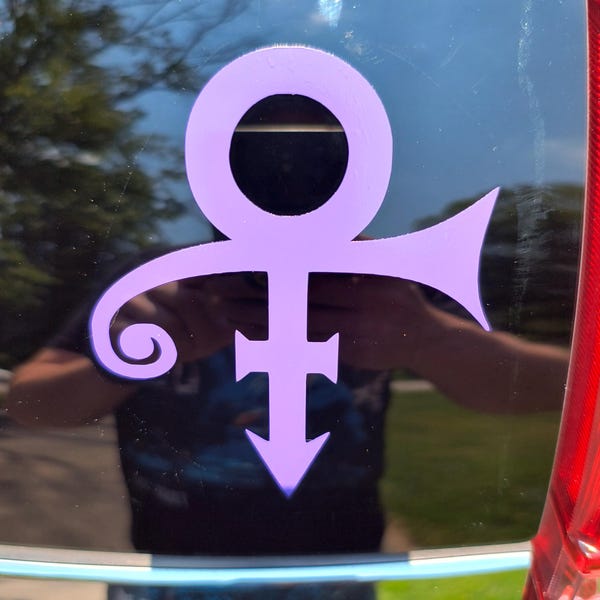 Prince Symbol Bumper and Glass Vinyl Decal - Etsy UK