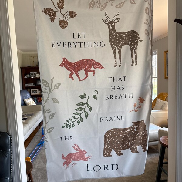 Psalm 93 Bible Verse Banner, Psalms Tapestry, Scripture Wall Hanging ...