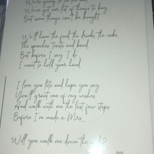 Will You Be My Something Blue Poem, 5x7 Print, Wedding, Sister, Old New ...