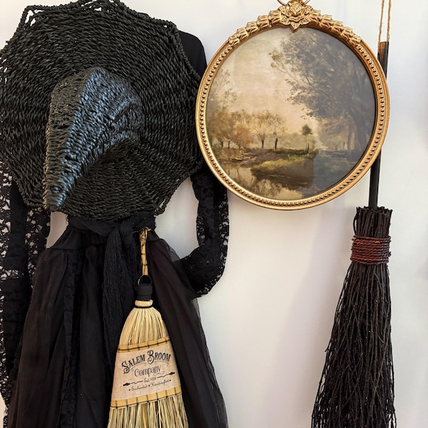 Whisk Broom With Homespun Wrap and Label! - Etsy