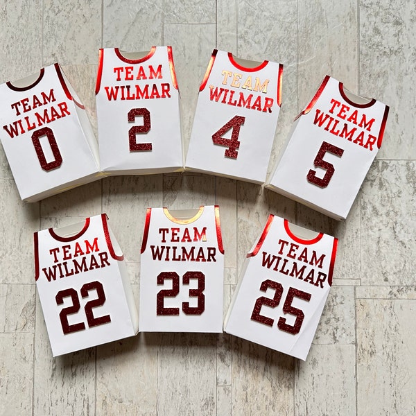 Basketball Jersey Box Template: SVG, Cricut, Silhouette Cut Files - Etsy