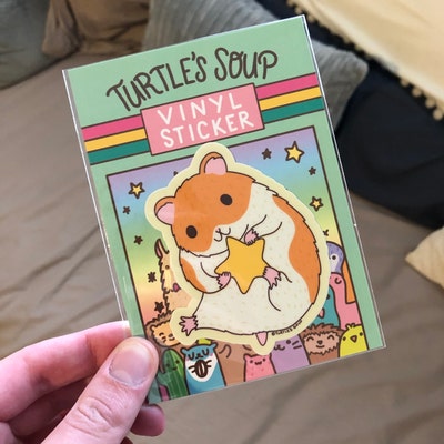 Ultra Super Cute Hamster Vinyl Decal Sticker, Adorable Pet, Hamstar ...