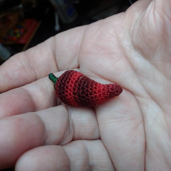 Chili Pepper Crochet PDF Instant Download Pattern Cute Realistic ...