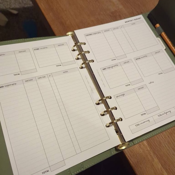 DATED Weekly Planner Inserts A5 | Diary Page Refill | A5 Calendar ...