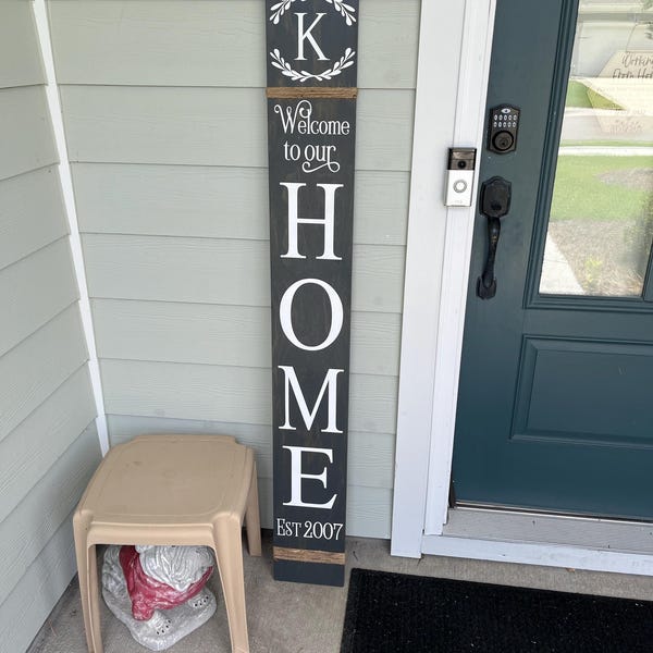 Front Porch Welcome Sign - 5 Foot Welcome Sign - Crazy Dogs Sign ...