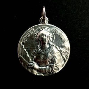 St Francis of Assisi Feeding the Birds Large Medal Sterling | Etsy