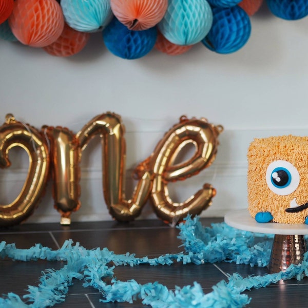 One Script Gold Letter Balloonfirst Birthday Gold Balloon1st Birthday ...