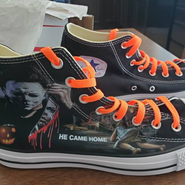 Halloween Converse High Tops - Custom Scary Horror Sneakers for ...