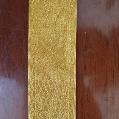 Religious Gold Vine Design Jacquard Metallic Trim 2,5 Cm 4 Cm and 6 Cm ...