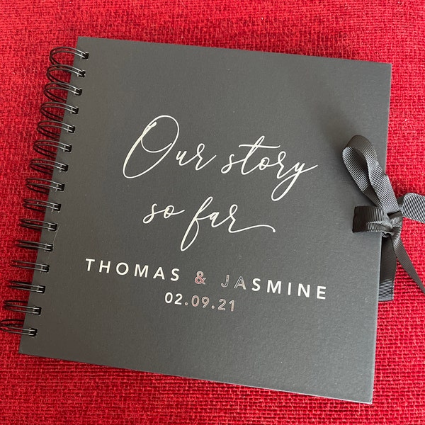 Personalised Couple Scrapbook for First Anniversary or Wedding - Our ...