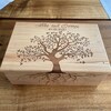 Personalized Tree of Life Memory Box 12x8x4, Custom Hand Made Wood ...
