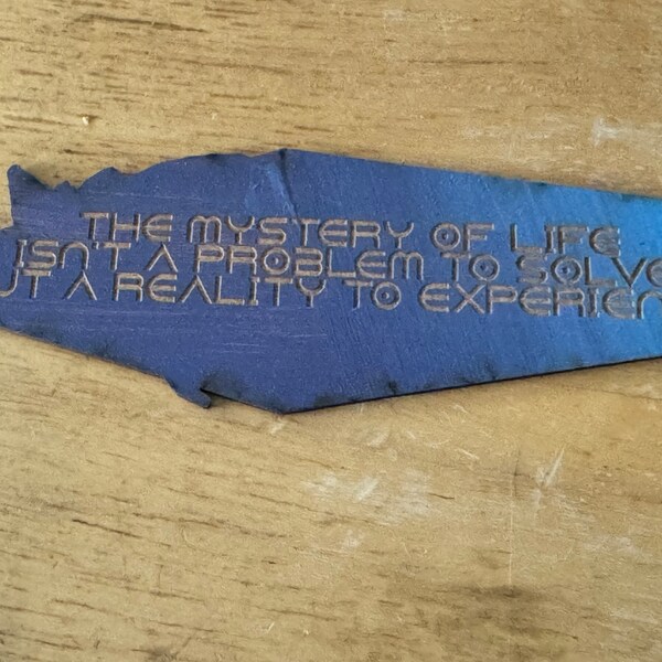 Middle-earth Scroll Map Wooden Bookmark Lord of the Rings Bookmark ...