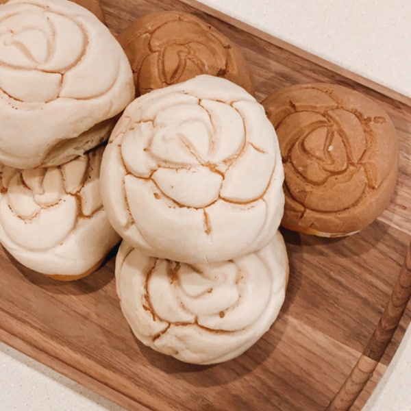 3.5″ Rose Pattern Pan Dulce Stamp / Concha Stamp Rose Pattern for Rose ...