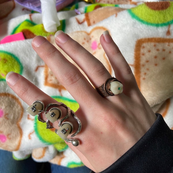 Trio Teeth Ring. Available With/ Without Braces! Gem Cavities Also ...