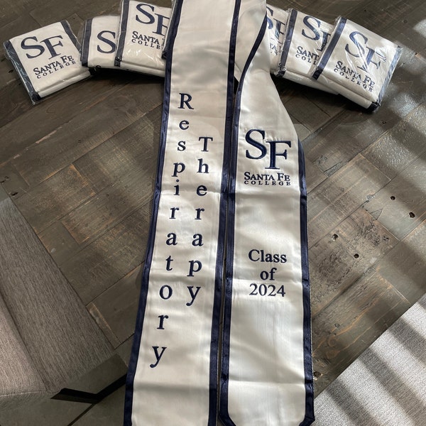 Custom Embroidery Graduation Stole | Custom Personalized Stole | Custom ...