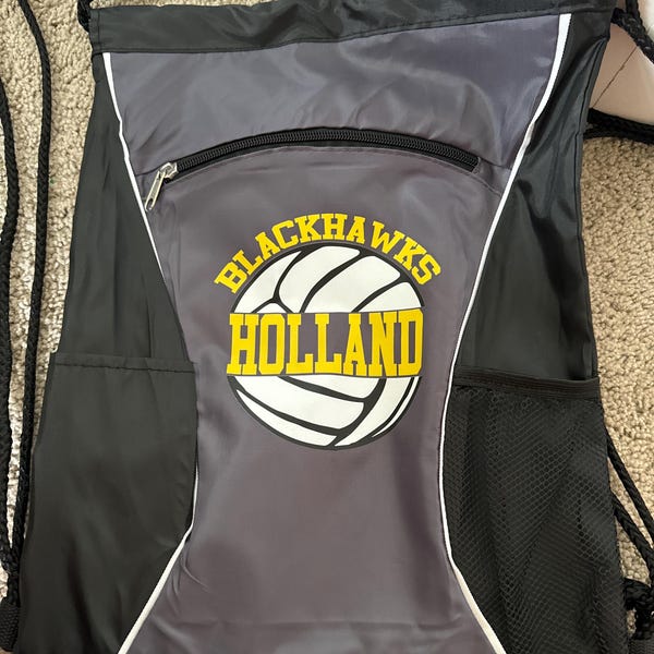 Personalized Track & Field Drawstring Cinch Bag - Custom Sport Backpack ...