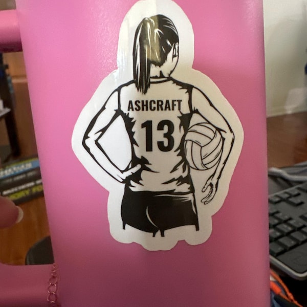 Custom Volleyball Stickers, Personalized Volleyball Stickers ...