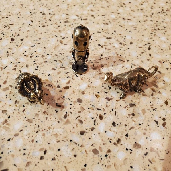 Bitsy, the Brass Robot Figurine - Etsy