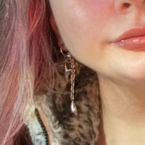 Star Hoops Grunge Earrings Jewelry Hypoallergenic Y2k Alt Goth Edgy ...