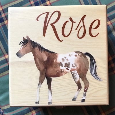 Horse Box Rosette Storage Memory Box Riding Stables - Etsy