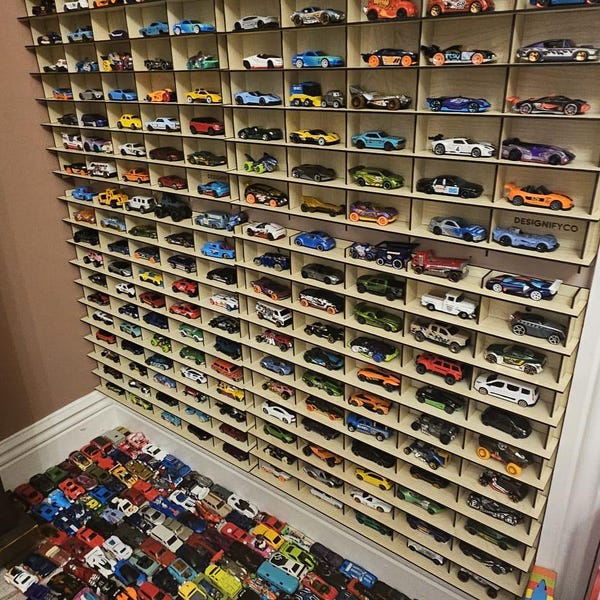 BLACK Toy Car Display Case for 100carsmatchbox Car Storagetoy Car ...