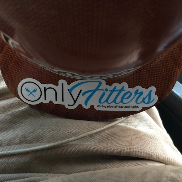 Only Fitters - Lay Pipe Hard Hat Sticker | Decal Tradesman Dad Gift - Etsy