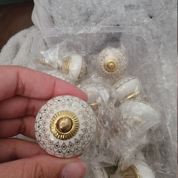 Premium Unique Style Hand Painted Ceramic Knobs/drawer Pulls/ Furniture ...