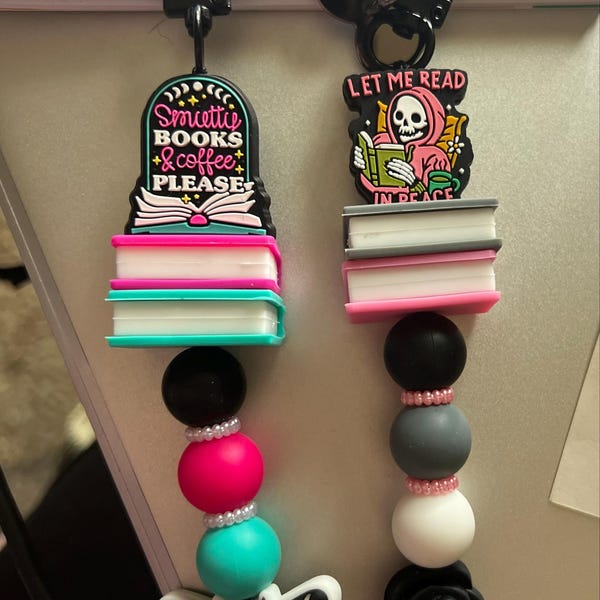 Book Stack Keychain: Booktok Kindle Accessory - Etsy