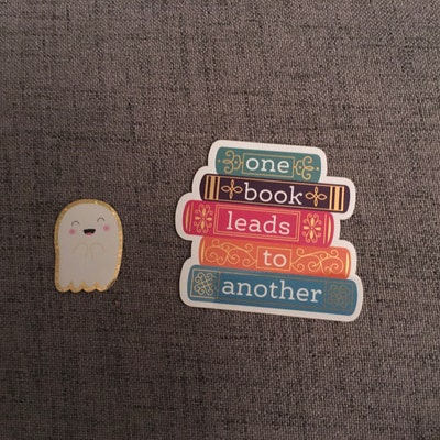 One Book Leads to Another Sticker Stack of Books Bookish Decal for Book ...