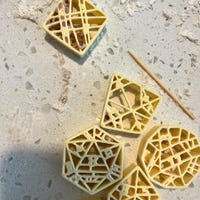 Dice Set of 6 RPG Medieval Fantasy Dnd D&D Dungeons and Dragons Cookie ...