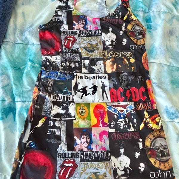 Misfits Punk Rock Music Dress | Goth Dress | Punk Dress | Rock Dress ...