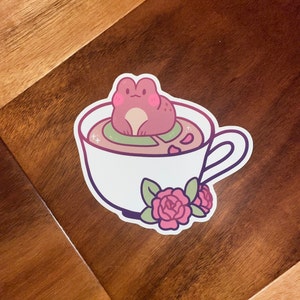 Melon Juice Box Frog Frog Sticker - Etsy