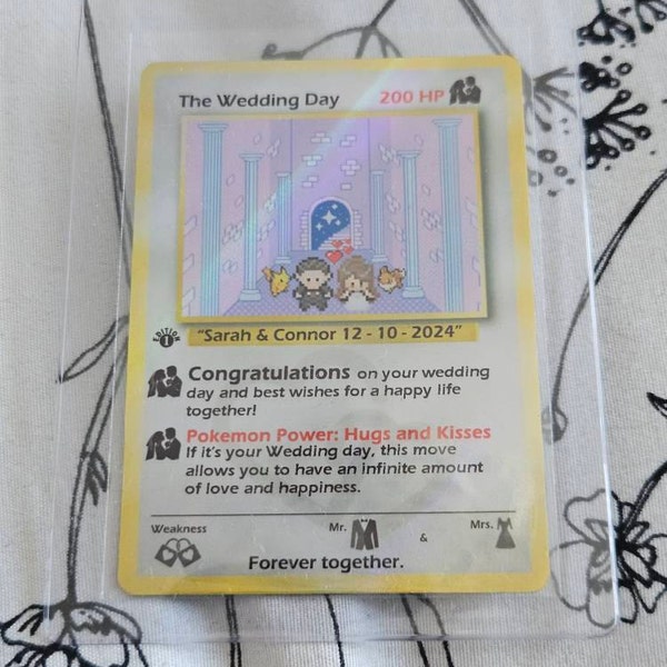 Pokemon the Wedding Card Proposal Invitation Anniversary Birthday ...