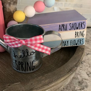 Mini Book Bundle, Book Stack, Spring Books, April Showers, Easter Decor ...