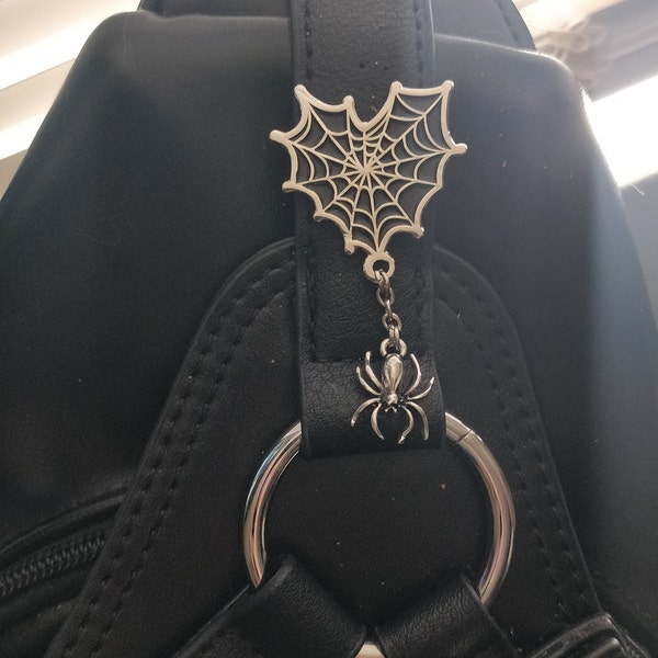 SPIDERWEB ENAMEL PIN, Spider Pin, Web Pin, Spider Web Pin, Horror Pin ...