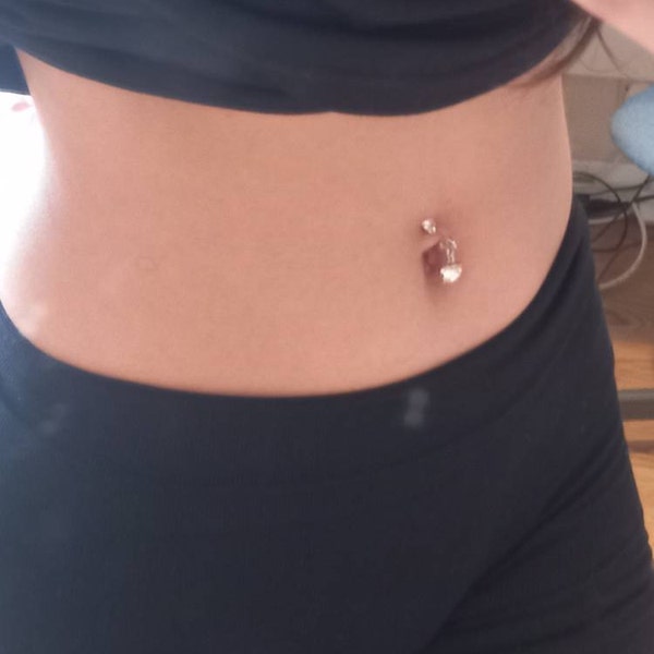 Belly Button Piercing Ring, Belly Dance Jewelry, Stainless Steel Belly ...