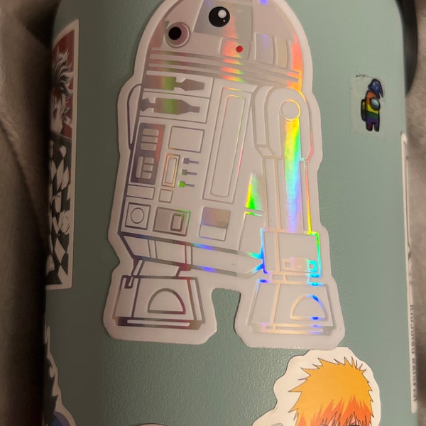 R2D2 Holographic Droid Sticker/ Star Wars Disney Laptop Stickers/mickey ...