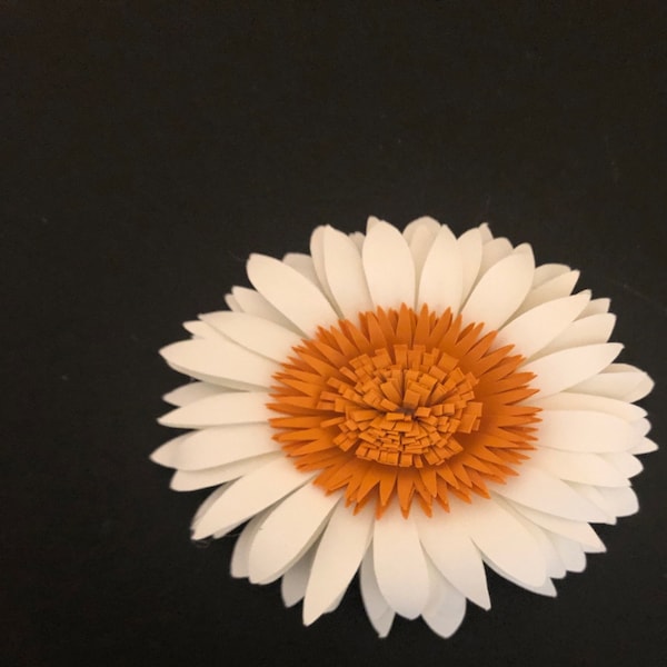 Daisy Paper Flower Pattern With Tutorial, SVG Cut Files and PDF ...