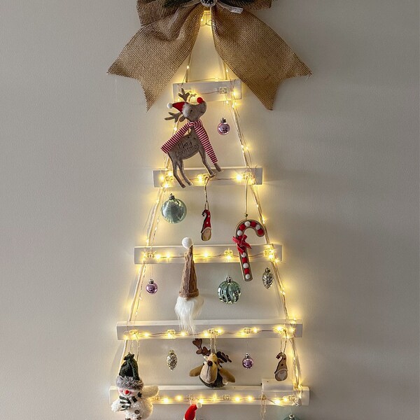 Walnut Hanging 1m Wall Christmas Tree|handmade|christmas Tree ...
