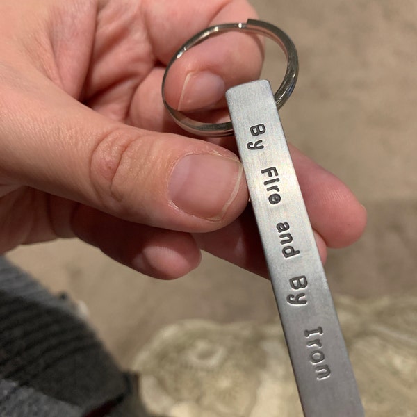 Personalized Bar Keychain Customized Keychain for Men Coordinates ...