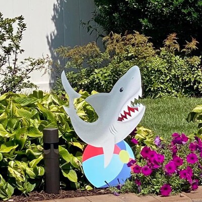 Shark Standees Set of 4 Pool Party Cutout Party Decoration - Etsy