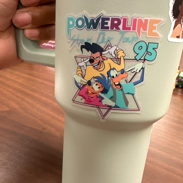 Powerline A Goofy Movie Disney Stickers Disney Sticker Water Bottle ...