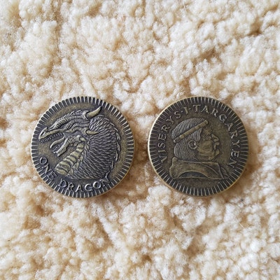Aegon Targaryen Golden Dragon Coin Officially Licensed - Etsy