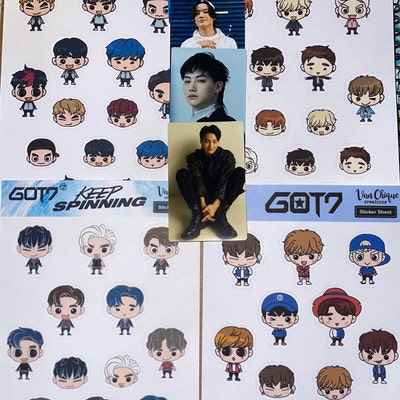 GOT7 Stickers GOT7 Gotoon Sticker Sheet Girls Girls Girls - Etsy