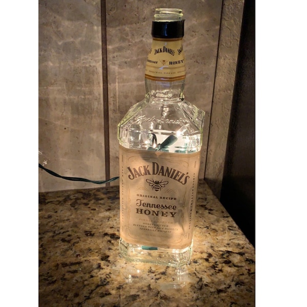 Lighted Liquor Bottle Lamps - Etsy