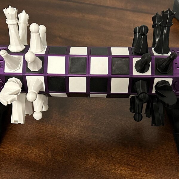 Rotating Chess Set - Rotating Checkers Set - Custom Colors, Unique ...