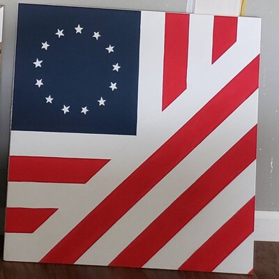 Betsy Ross Flag Stencil 1776 Stencil Patriotic USA Stencil - Etsy