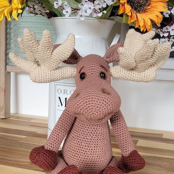 PATTERN - Moses the Moose - Crochet Amigurumi Pattern - Etsy